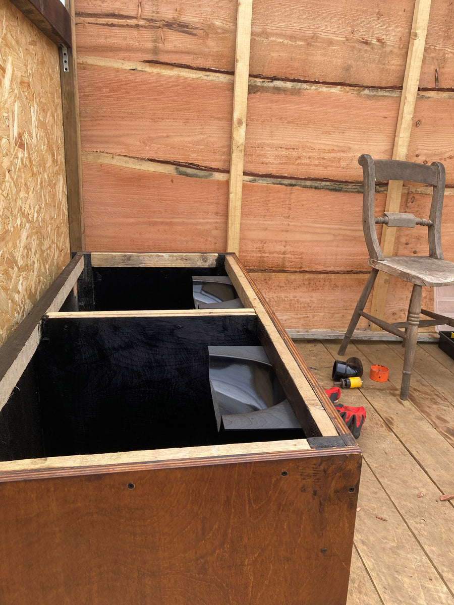 Compost loo separators for hobbit hut – We-pee