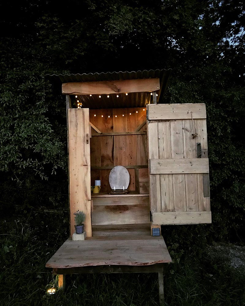 Compost toilet pee separator for glamping sites – We-pee